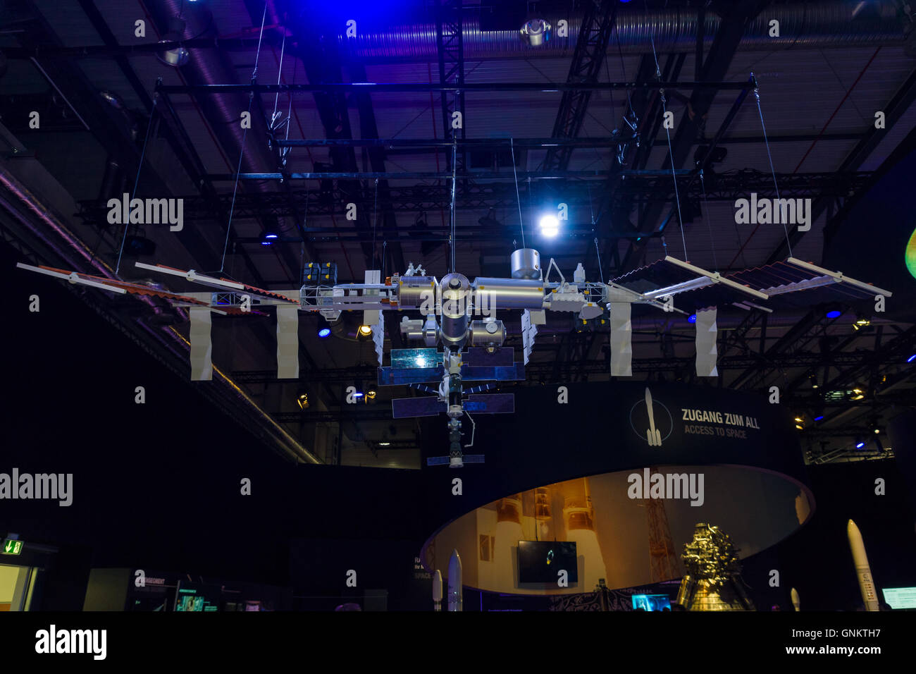 BERLIN, GERMANY - JUNE 03, 2016: Model of the International Space ...