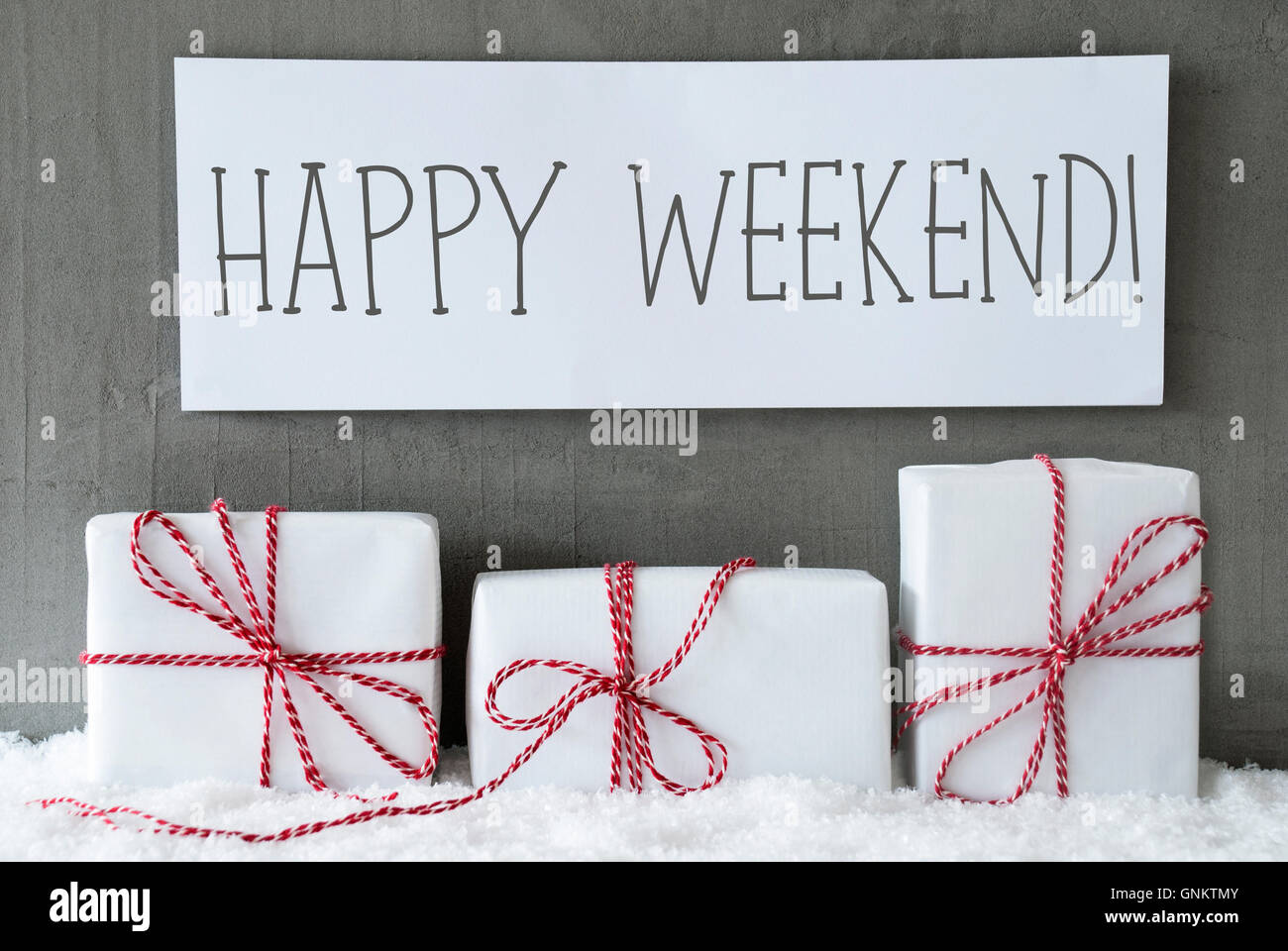 Happy holidays text on gift hi-res stock photography and images - Alamy