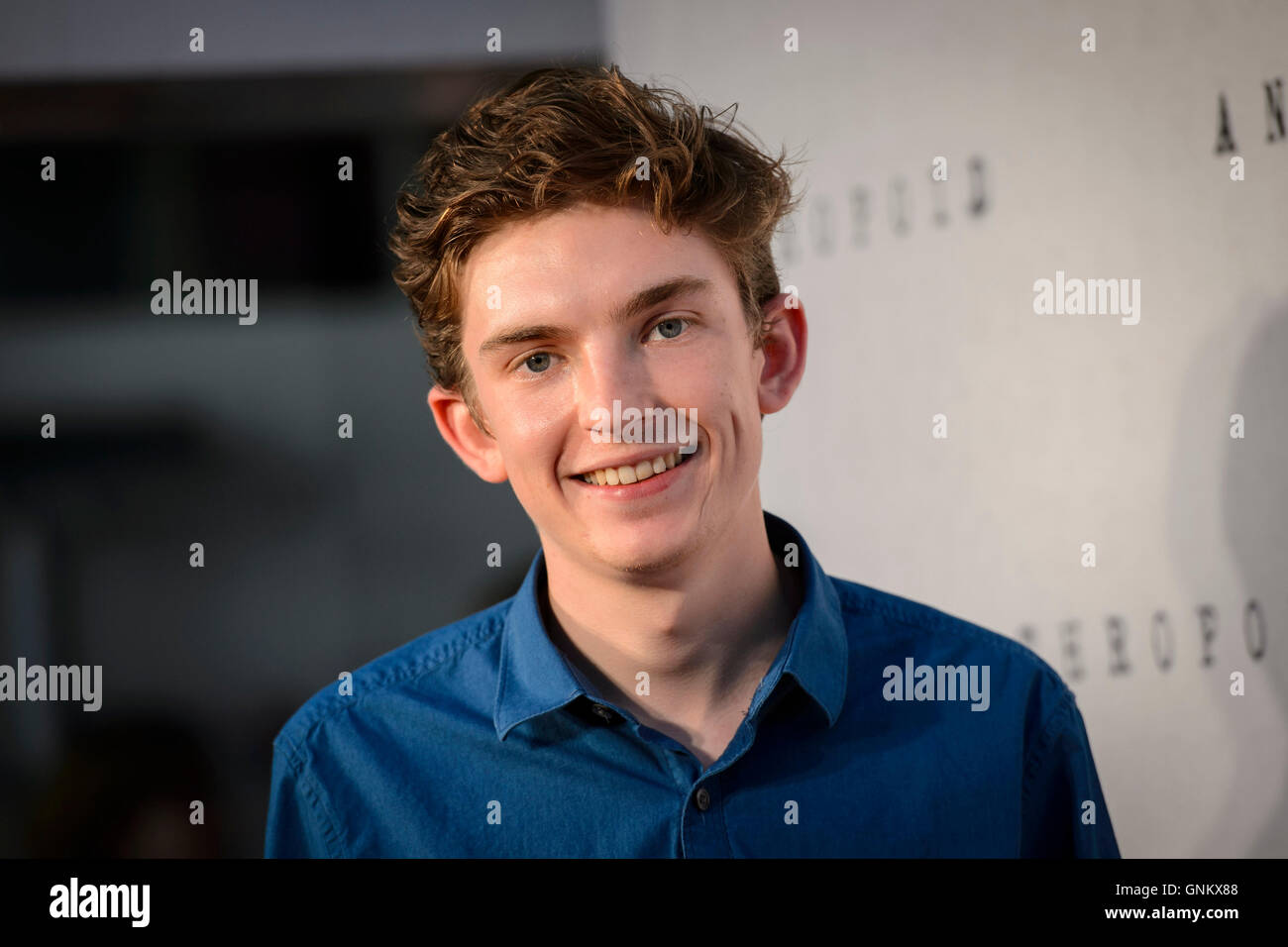 Bill Milner attending the UK premiere of Anthropoid, at the BFI ...