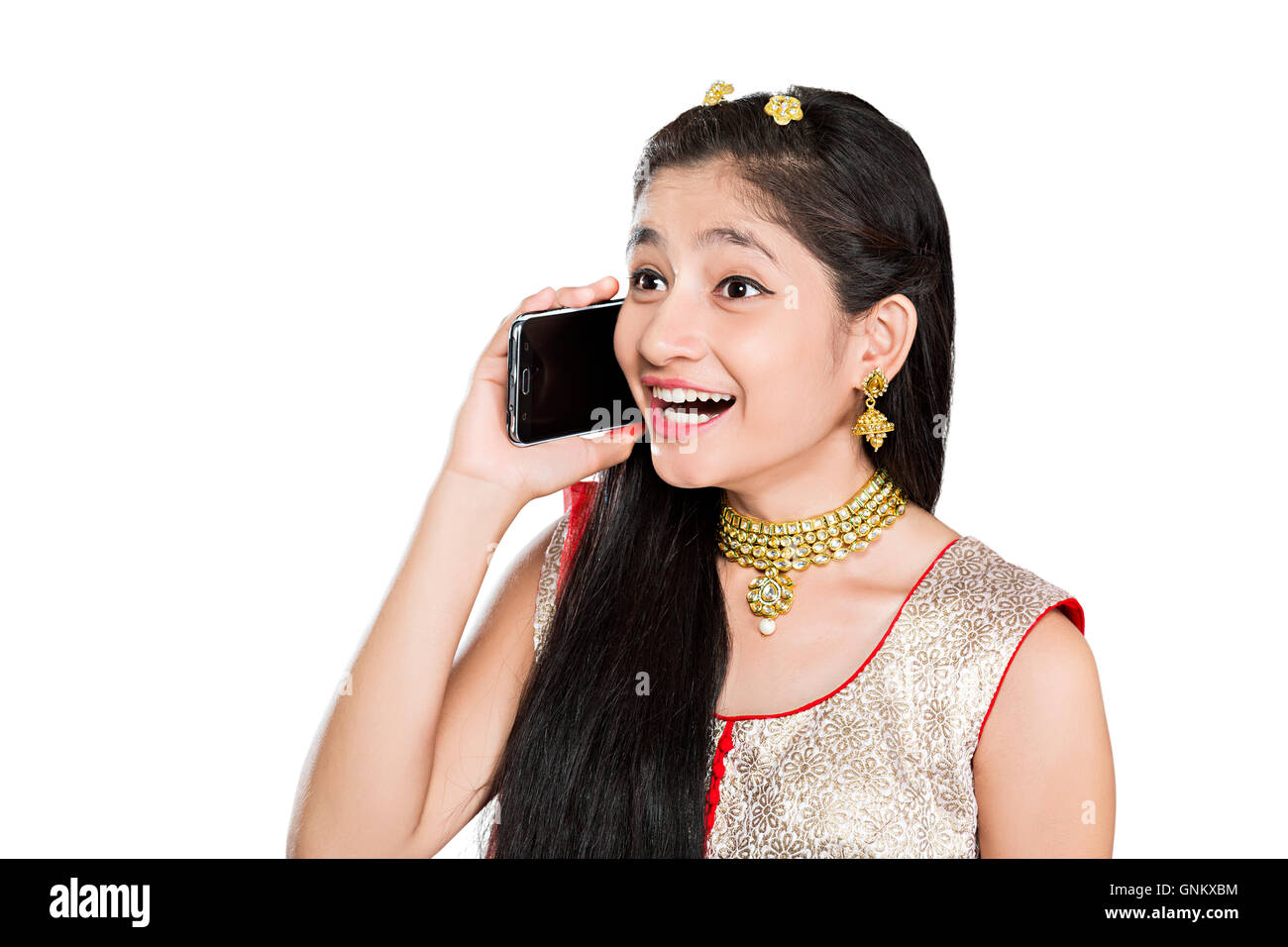 1 indian Teenagers Girl Raksha Bandhan Festivals Talking Mobile Phone ...