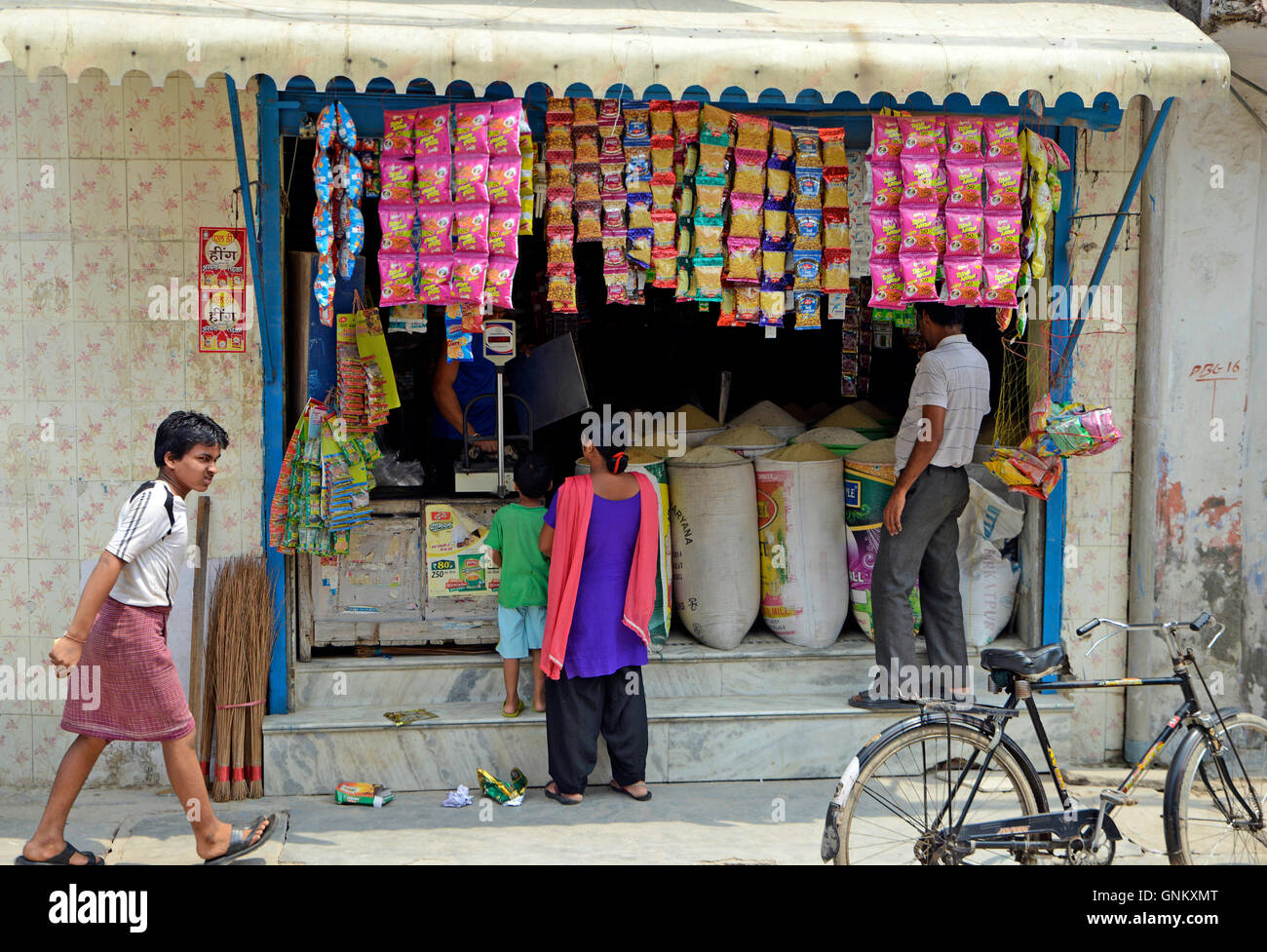 Indian Grocery shop Stock Photo - Alamy