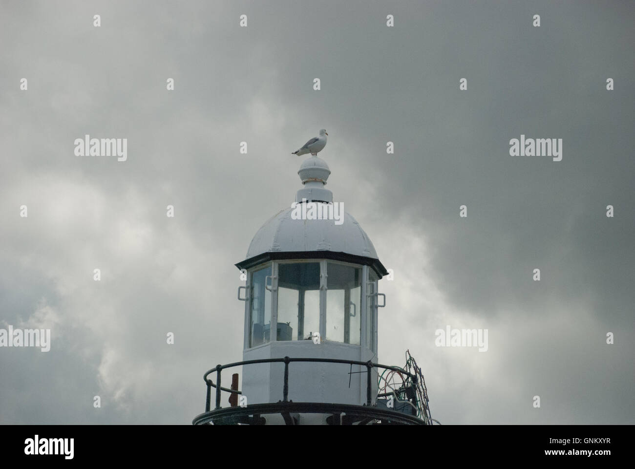 Lighthouse St Ives Cornwall harbor Stock Photo - Alamy
