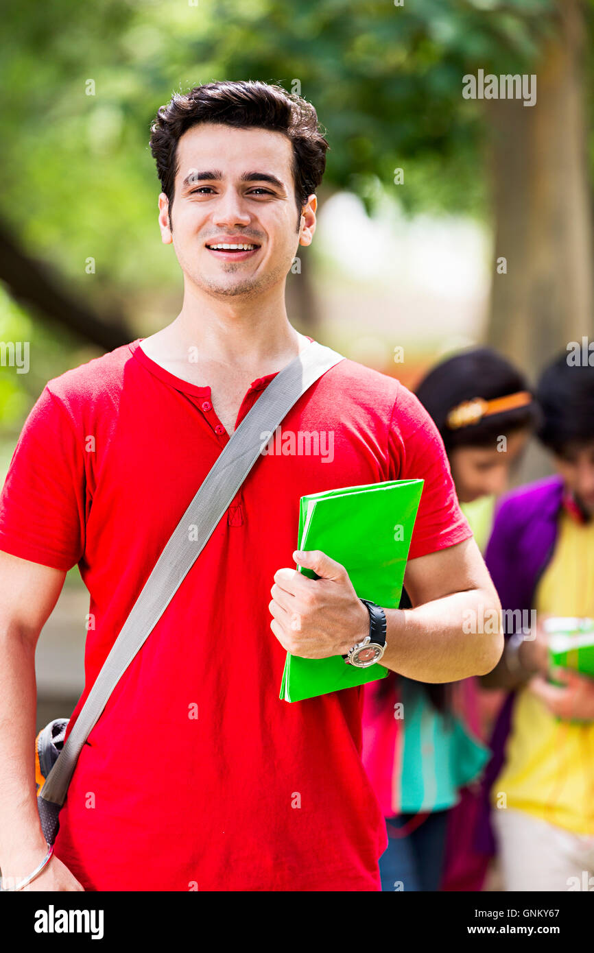 1 Young Boy College Student Park Standing Stock Photo - Alamy