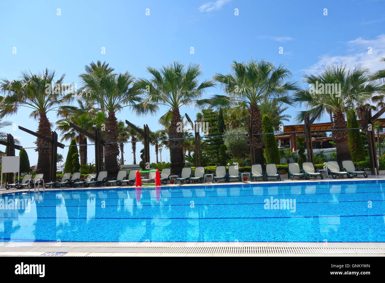 Beach resort hotel swimming pool area in Turkey Stock Photo - Alamy