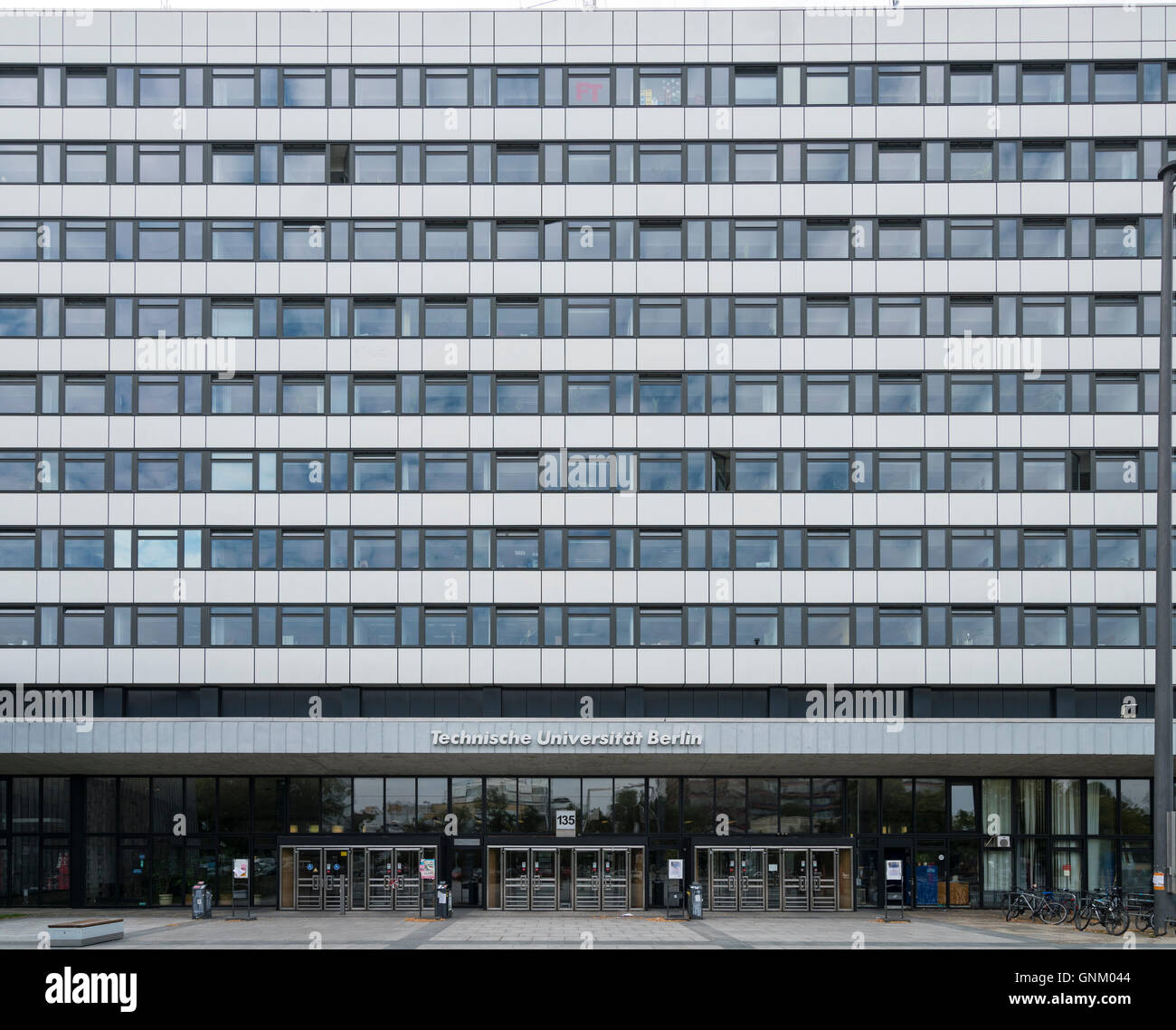 Exterior of faculty building at Technical University of Berlin, Germany ...