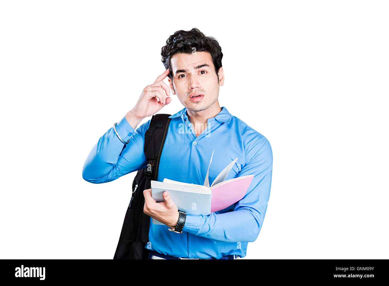 1 Young Teenager Boy Rural School Student Book Reading Thinking Forgot ...