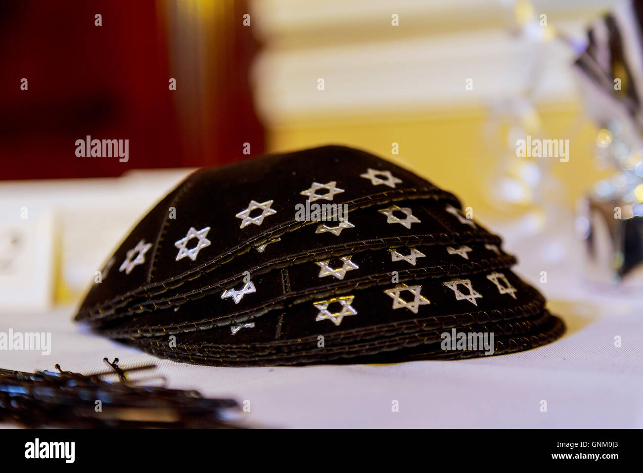 Yarmulke - traditional Jewish headwear, Israel. Jewish headwear Stock ...