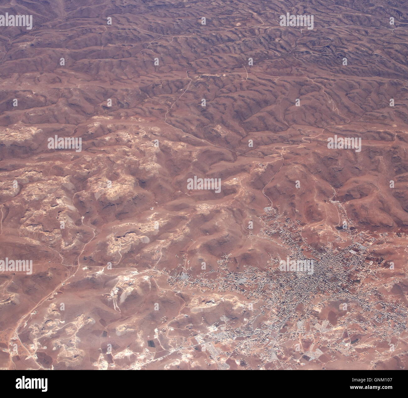 Aerial view of desert landscape Stock Photo - Alamy