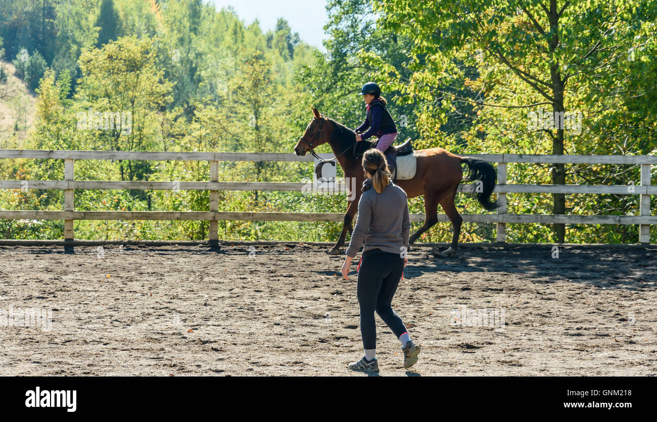 Horse riding school hi-res stock photography and images - Alamy