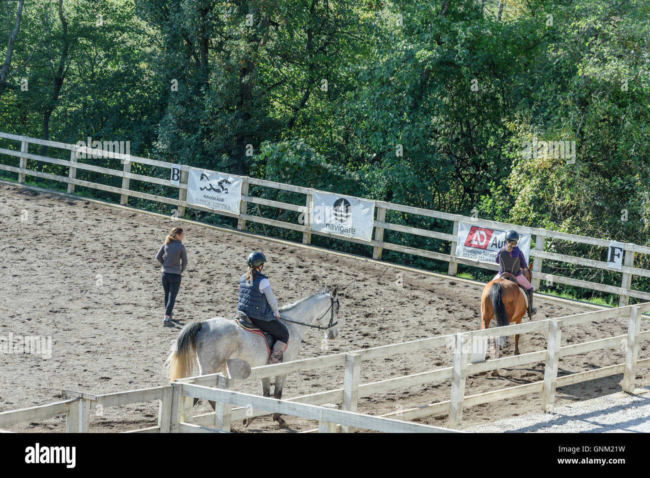 Horse riding school hi-res stock photography and images - Alamy