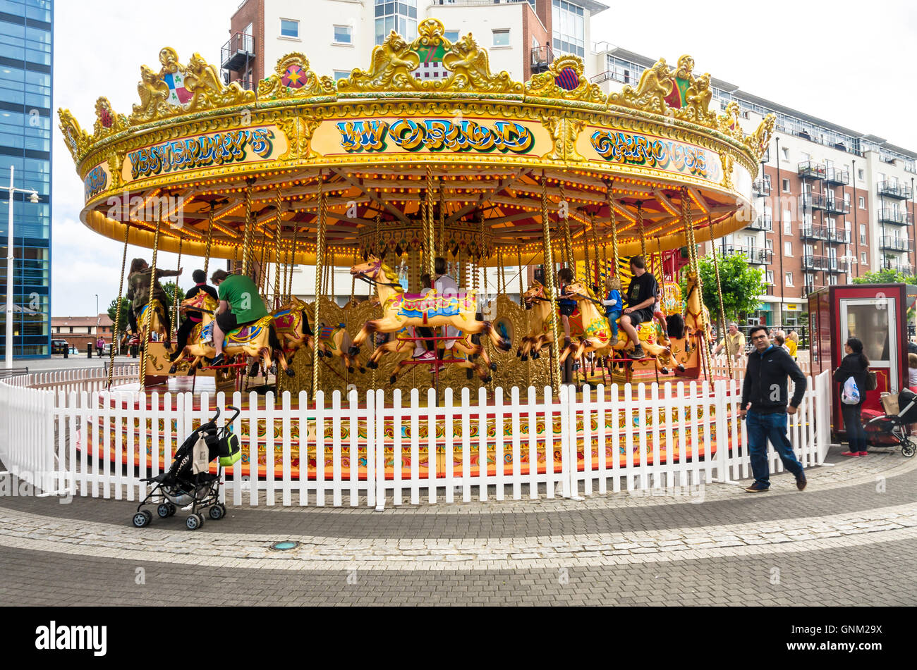Merrygoround fairground ride hi-res stock photography and images - Alamy