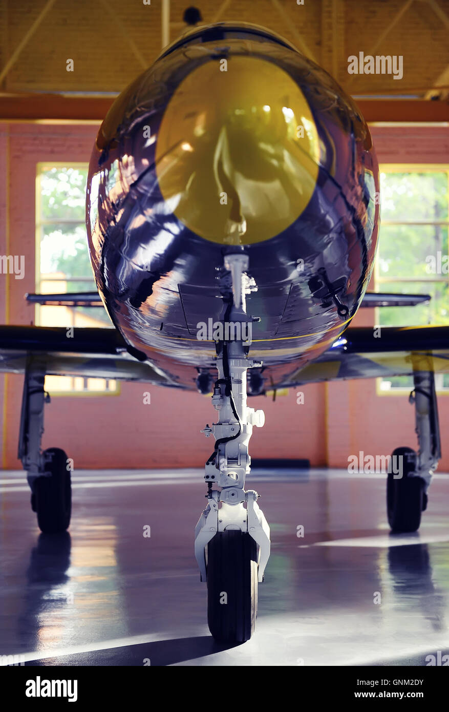 Fighter plane inside military hangar hi-res stock photography and ...