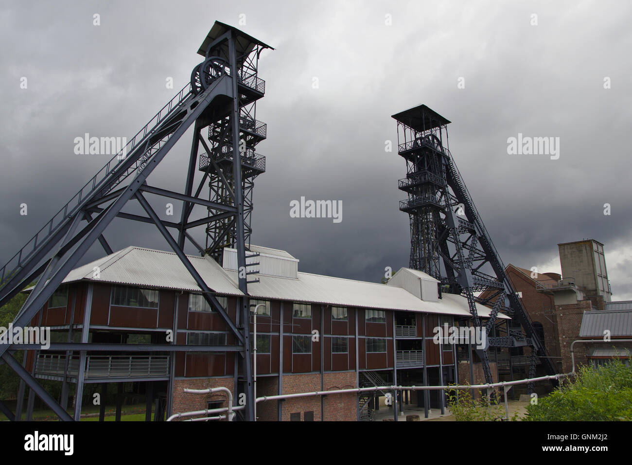 Bois du Cazier coal mine in Marcinelle near Charleroi, Belgium Stock ...