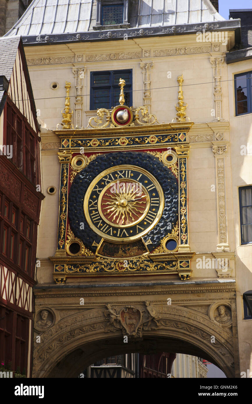 Rouen gros horloge hi-res stock photography and images - Alamy