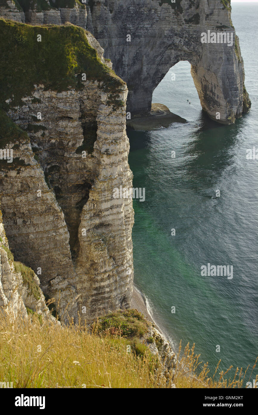 Etretat, Manneporte Arch, France Stock Photo - Alamy