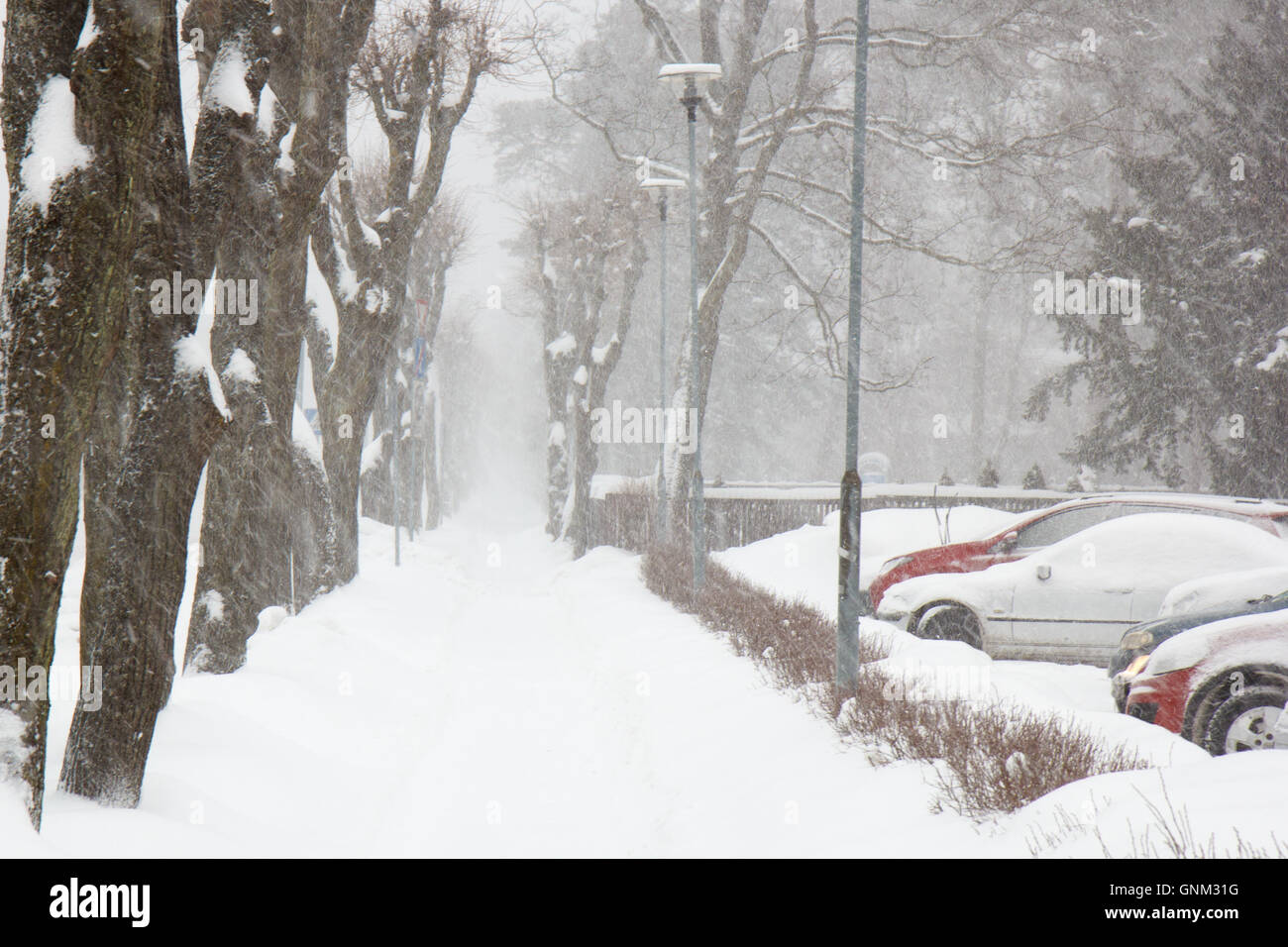 Winter urban landscape snow hi-res stock photography and images - Alamy