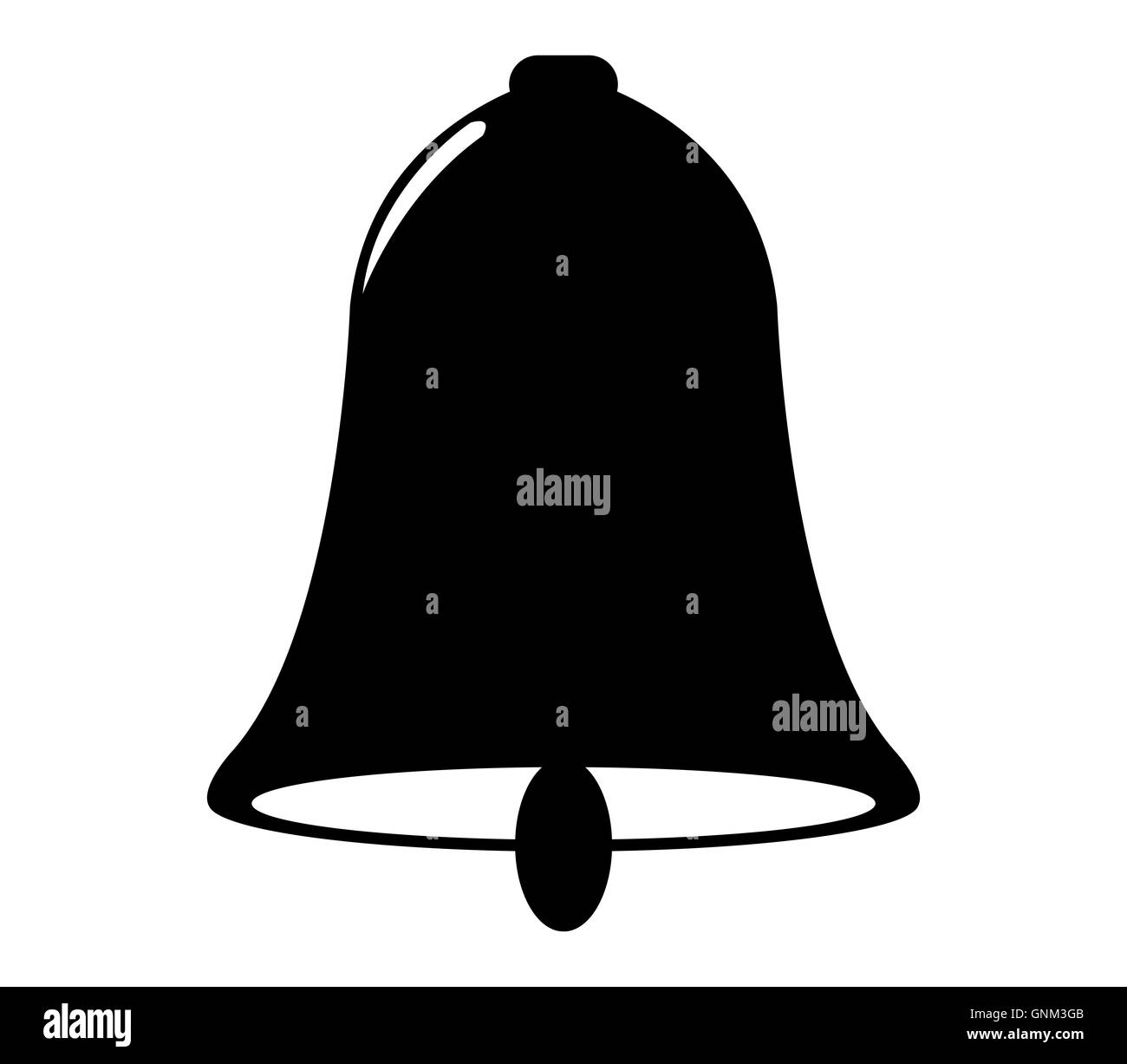 School bell icon Stock Photo - Alamy