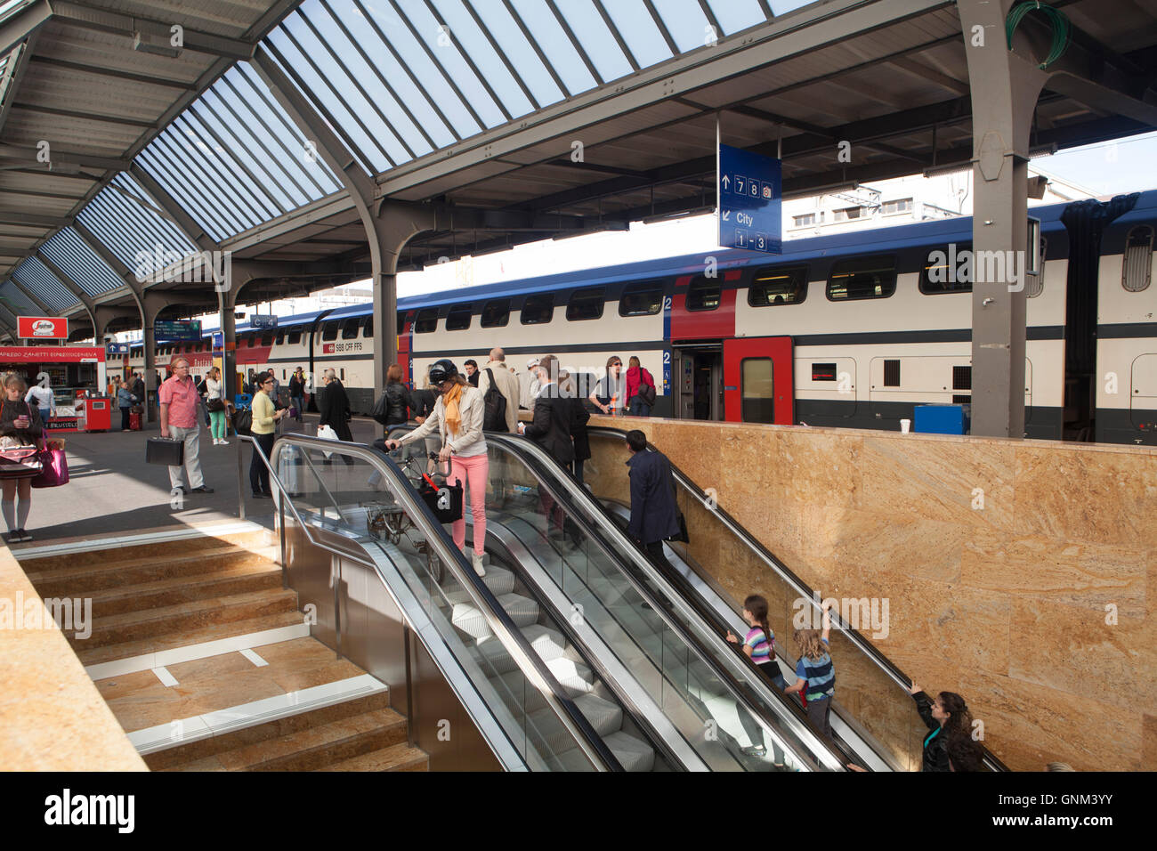 Geneva-Cornavin station is the main railway station in the Swiss city ...
