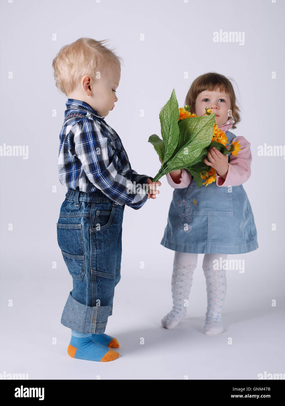 cute children on the date Stock Photo - Alamy