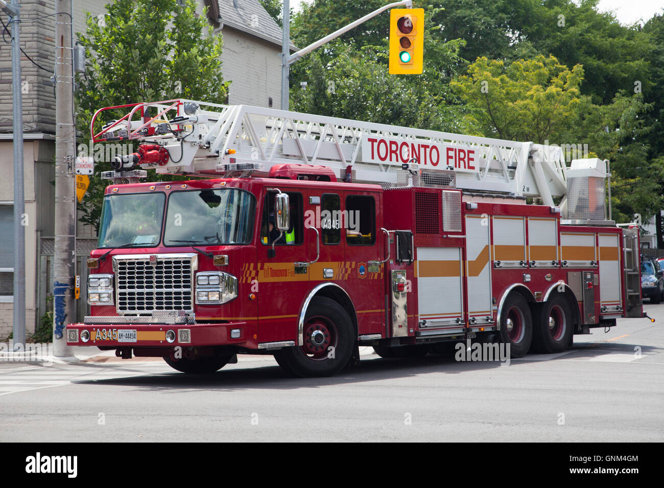 fire truck in the city of Toronto Stock Photo - Alamy