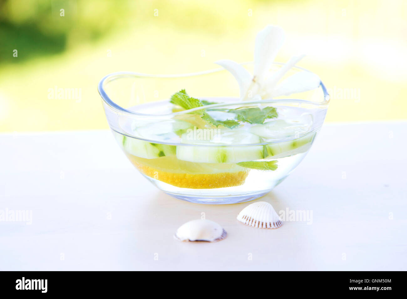 Detox diet, cucumber water, summer drink Stock Photo - Alamy