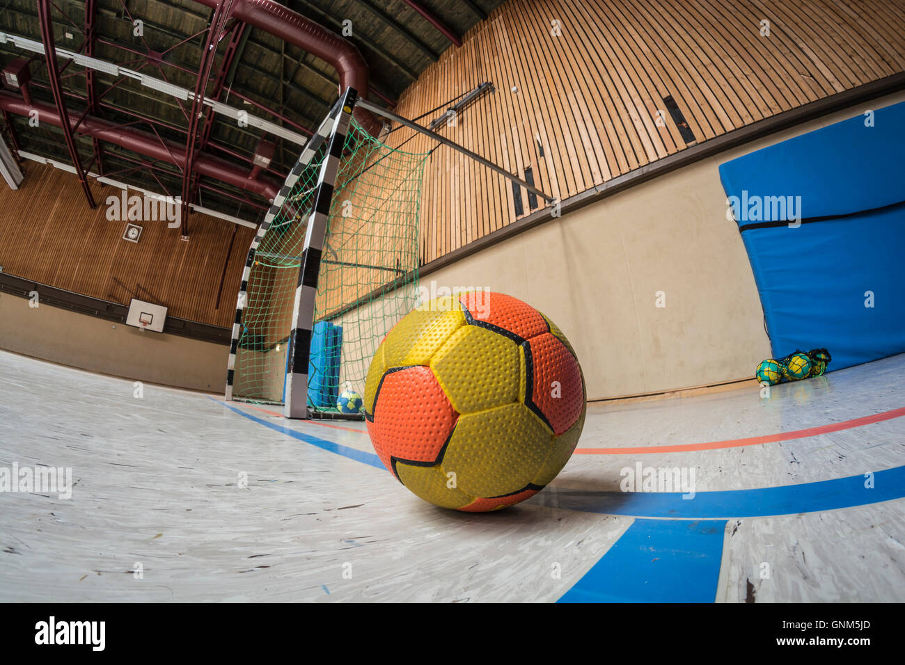 Ballsport in a gym Stock Photo - Alamy