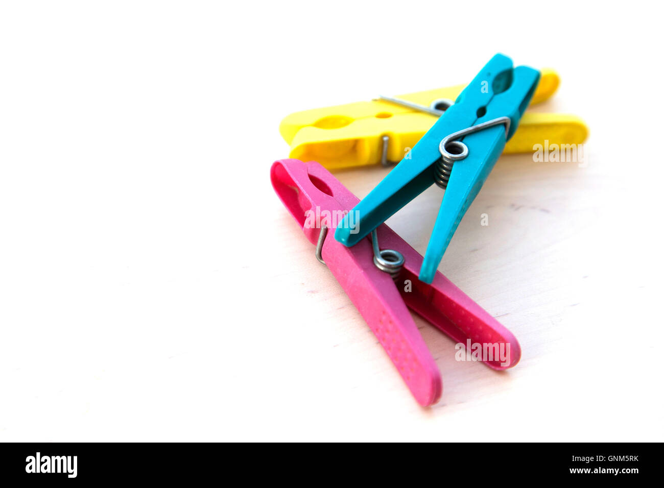 Colorful laundry decorative clips Stock Photo - Alamy