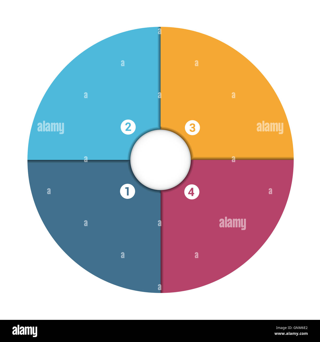 Colourful In The Form Of Flower Petals Around Circle. Template ...