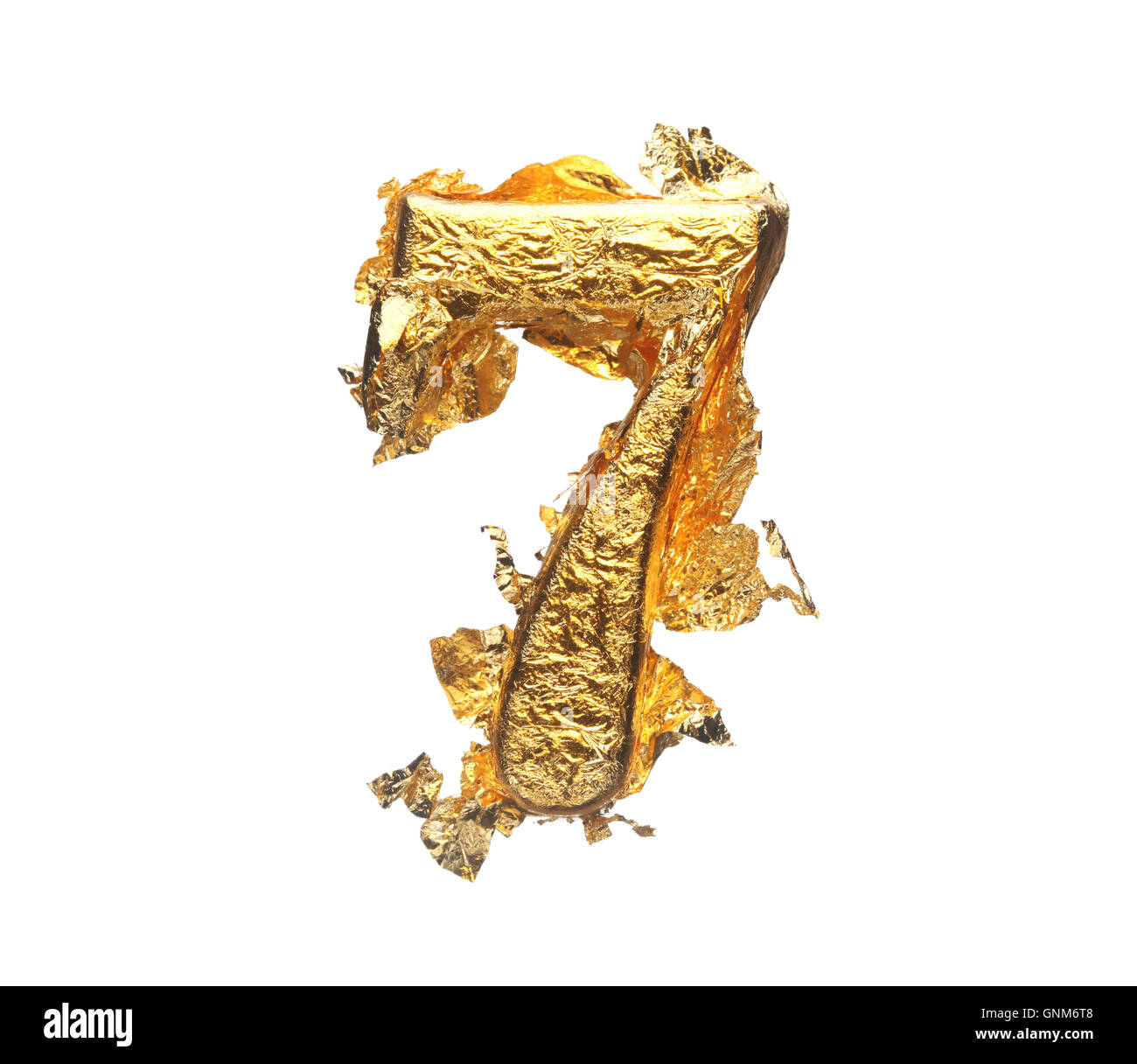 Golden metal number in Cut Out Stock Images & Pictures - Alamy