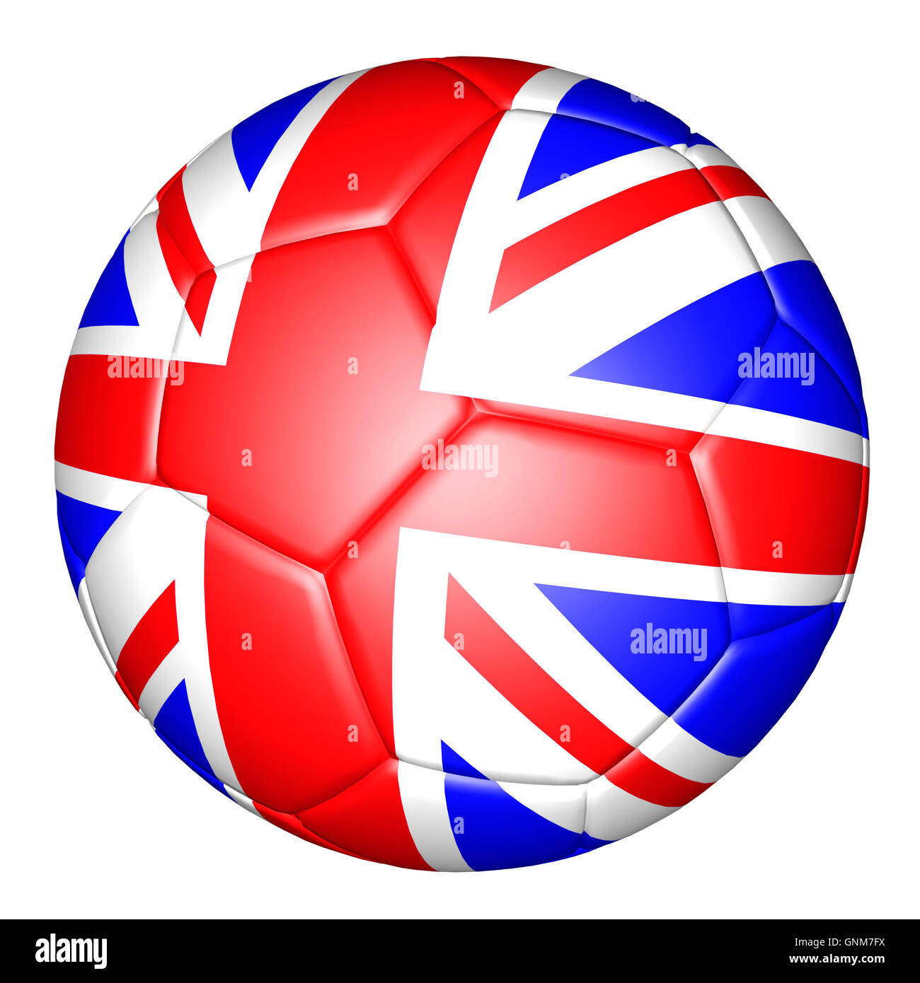 soccer ball with the national flag of Great Britain Stock Photo - Alamy