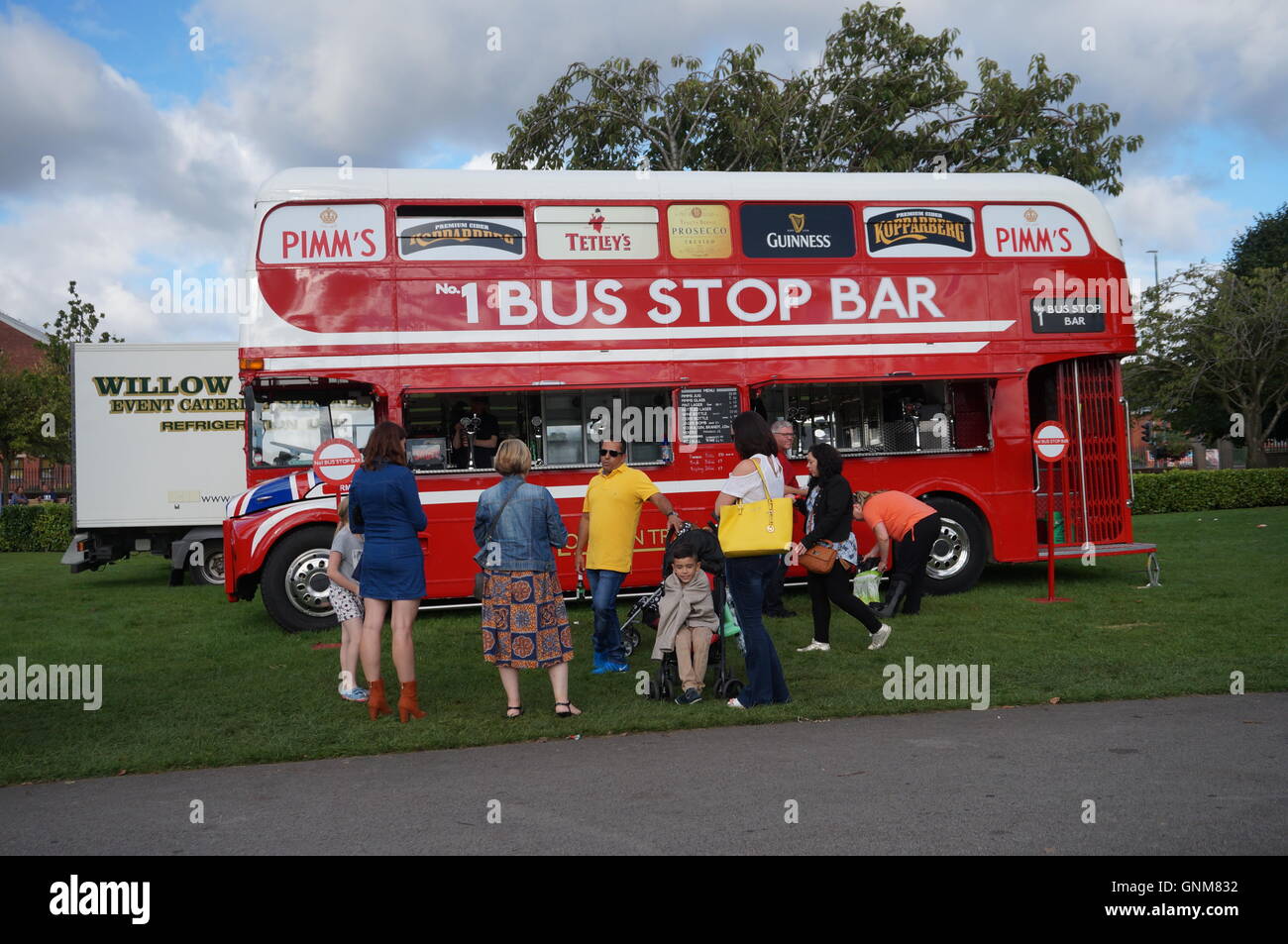Routemaster Bus Bar Stock Photo - Alamy
