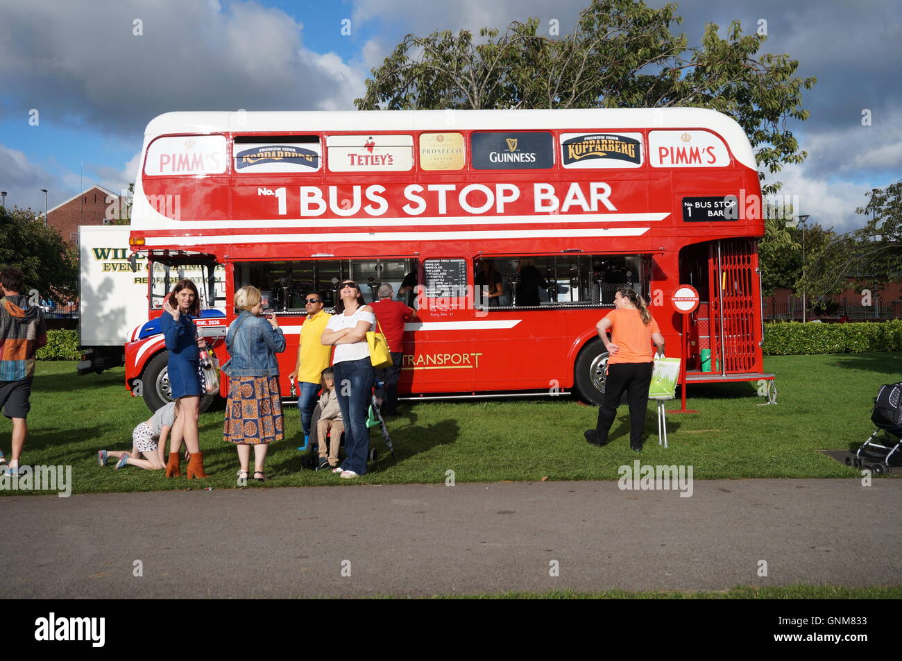 Routemaster Bus Bar Stock Photo - Alamy