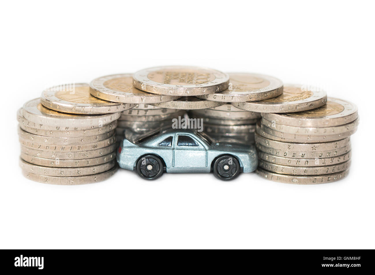 Driving on coins hi-res stock photography and images - Alamy