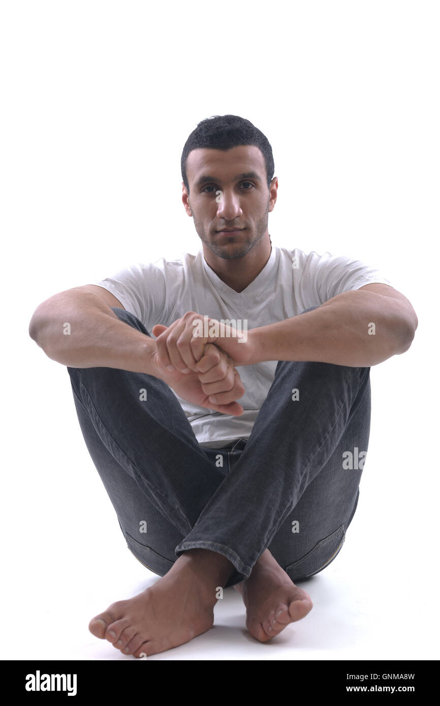 portrait of relaxed young man Stock Photo - Alamy