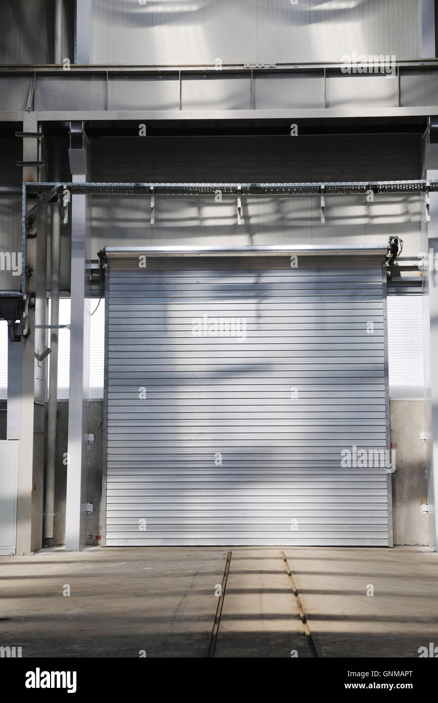 big industry garage door Stock Photo - Alamy