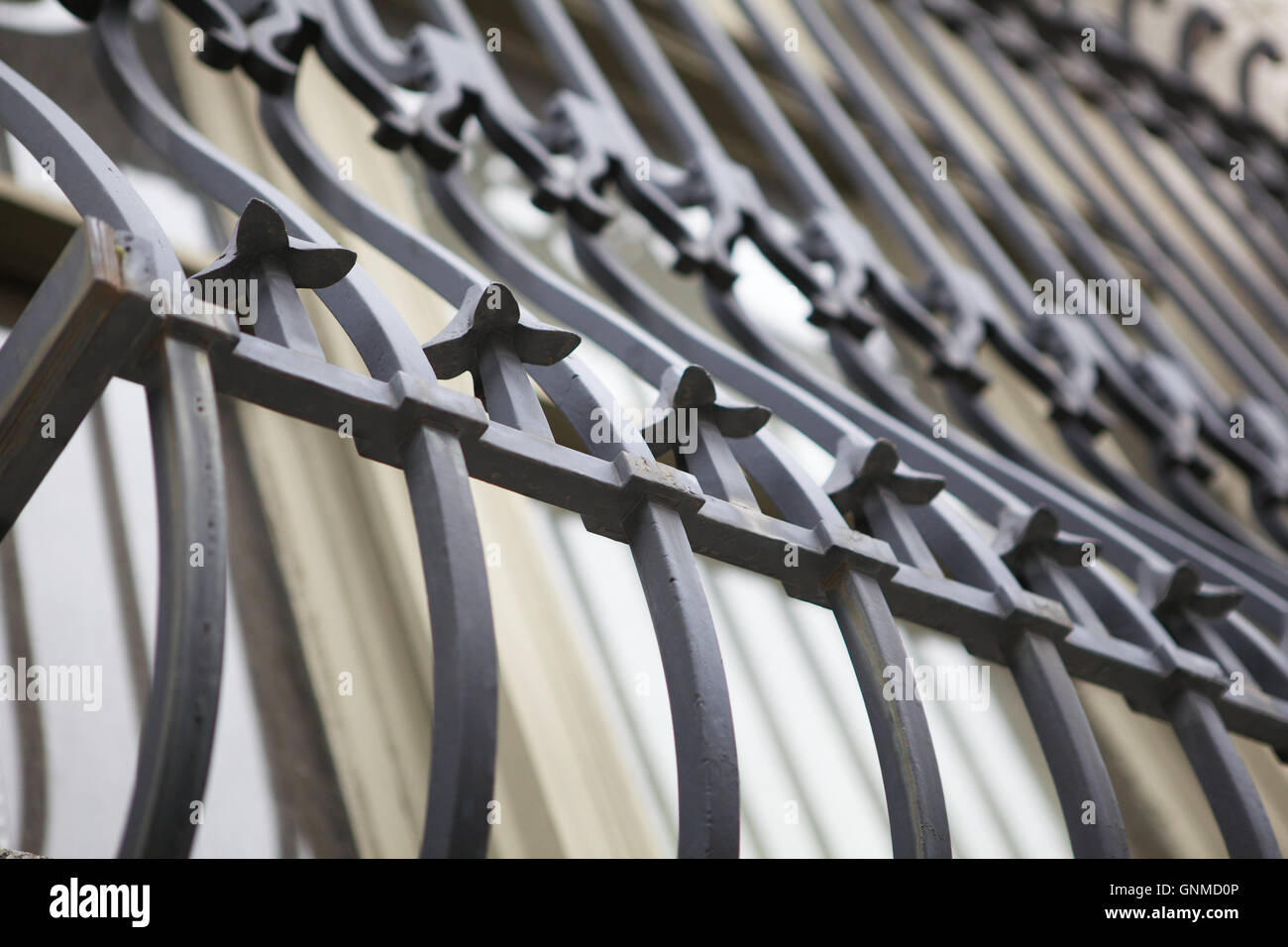 Victorian Window bars Stock Photo - Alamy
