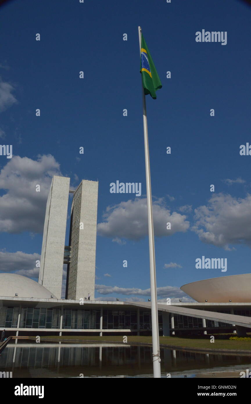 Congress Building In Brasilia Capital High Resolution Stock Photography ...