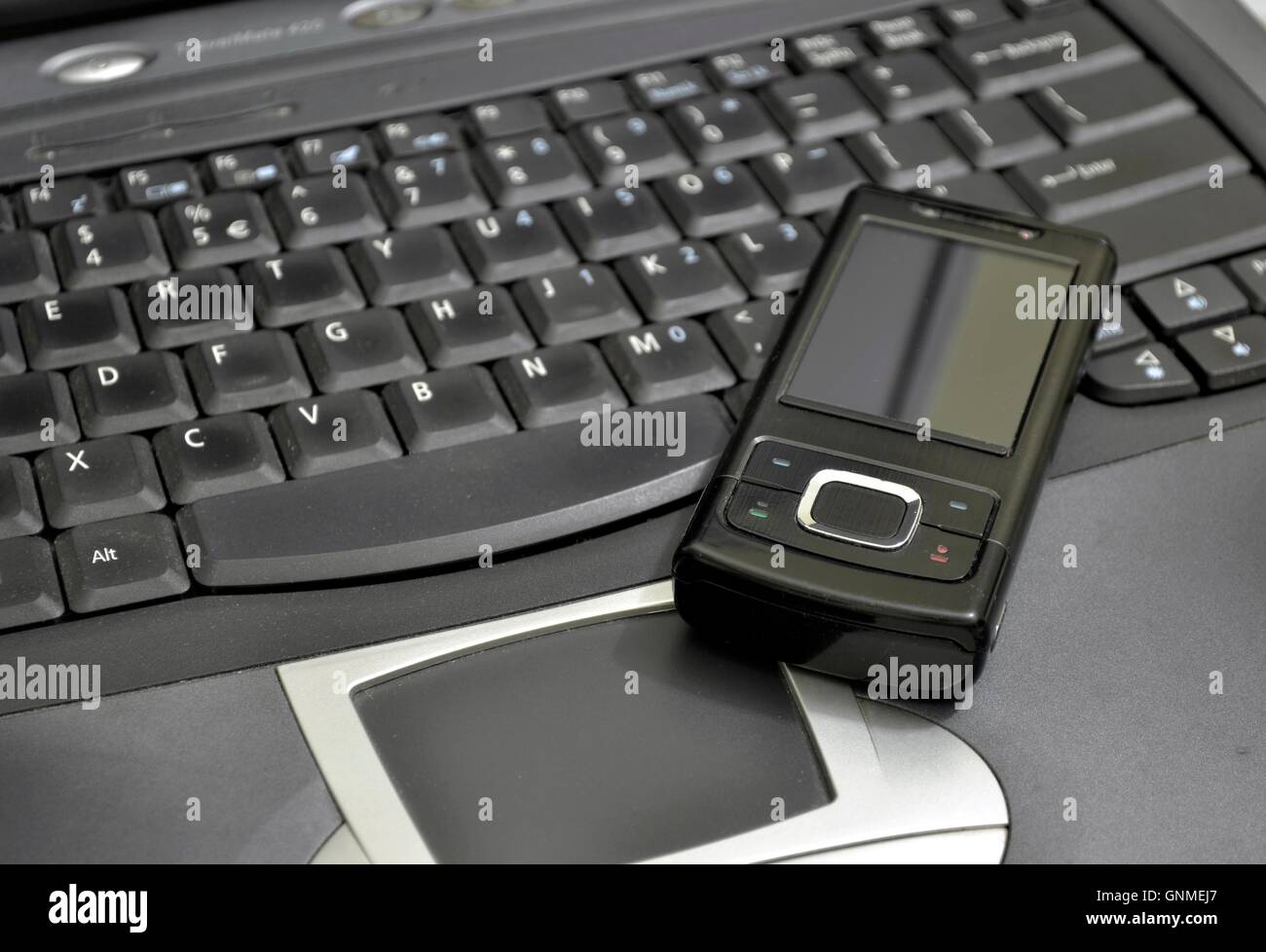 laptop computer and mobile phone Stock Photo - Alamy