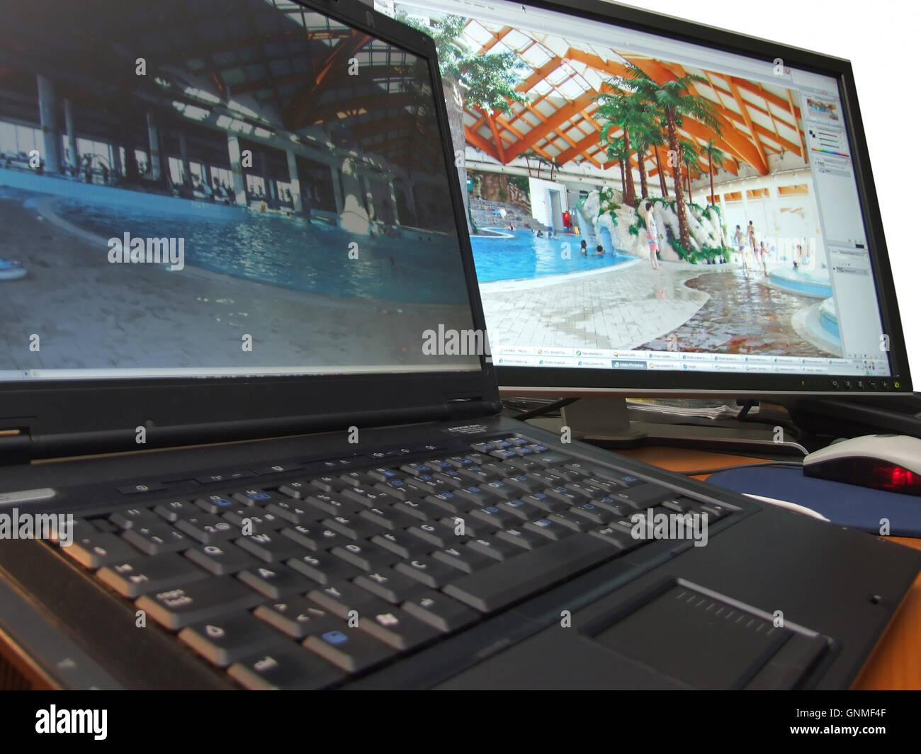 Dual display hi-res stock photography and images - Alamy