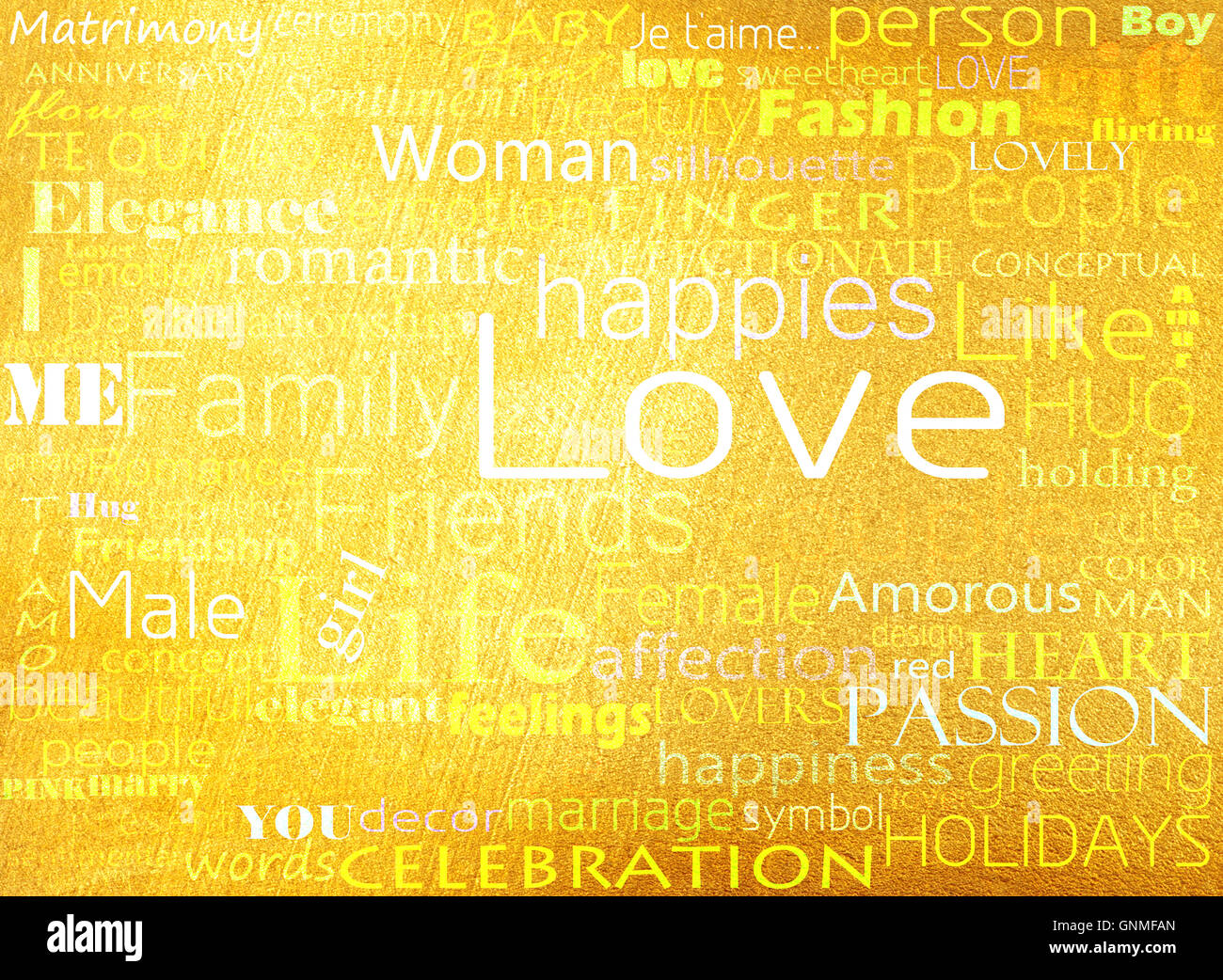 Seamless pattern made from words which relate with word love Stock ...