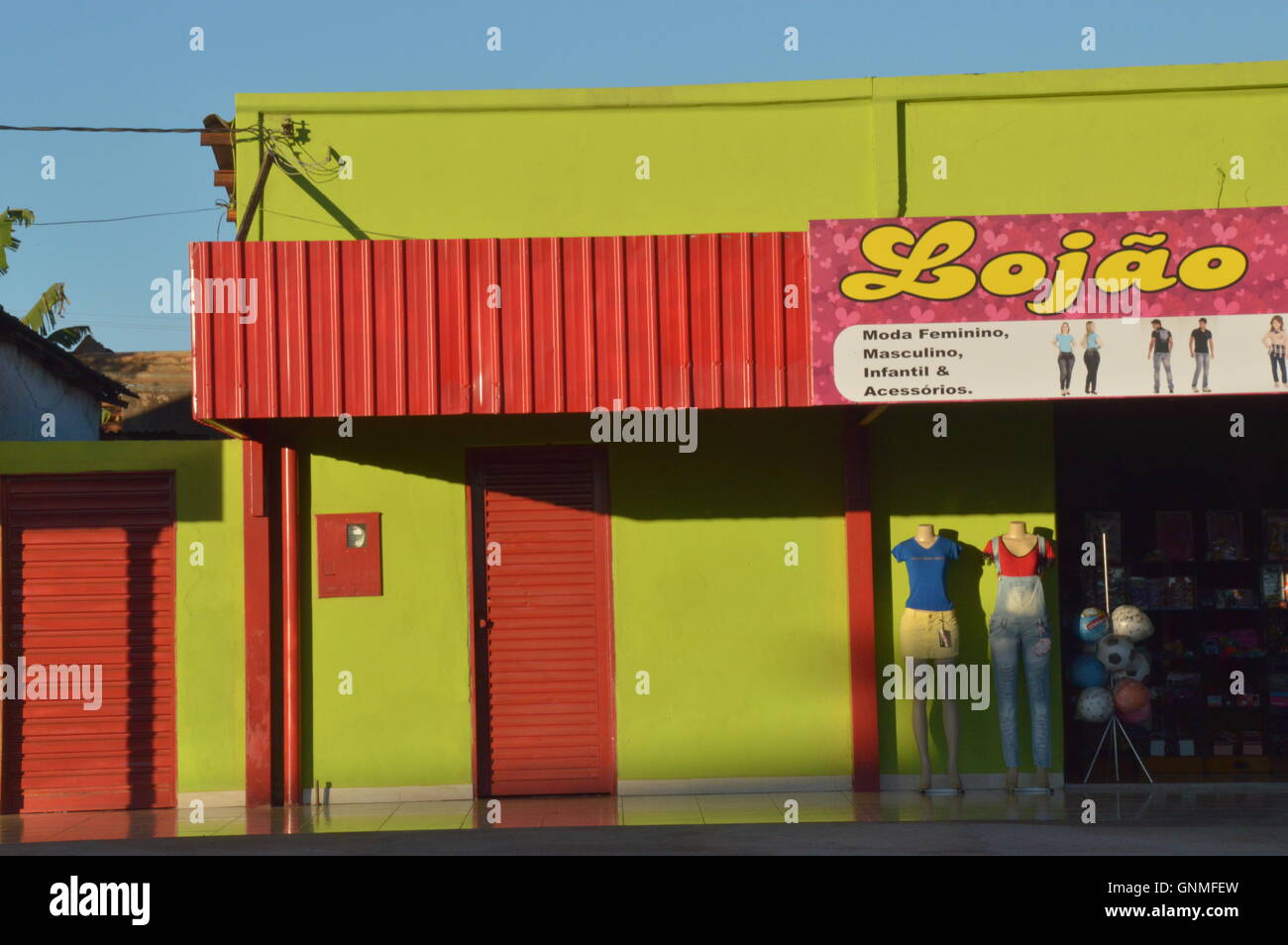 clothing shop at the interior of Brazil Stock Photo - Alamy