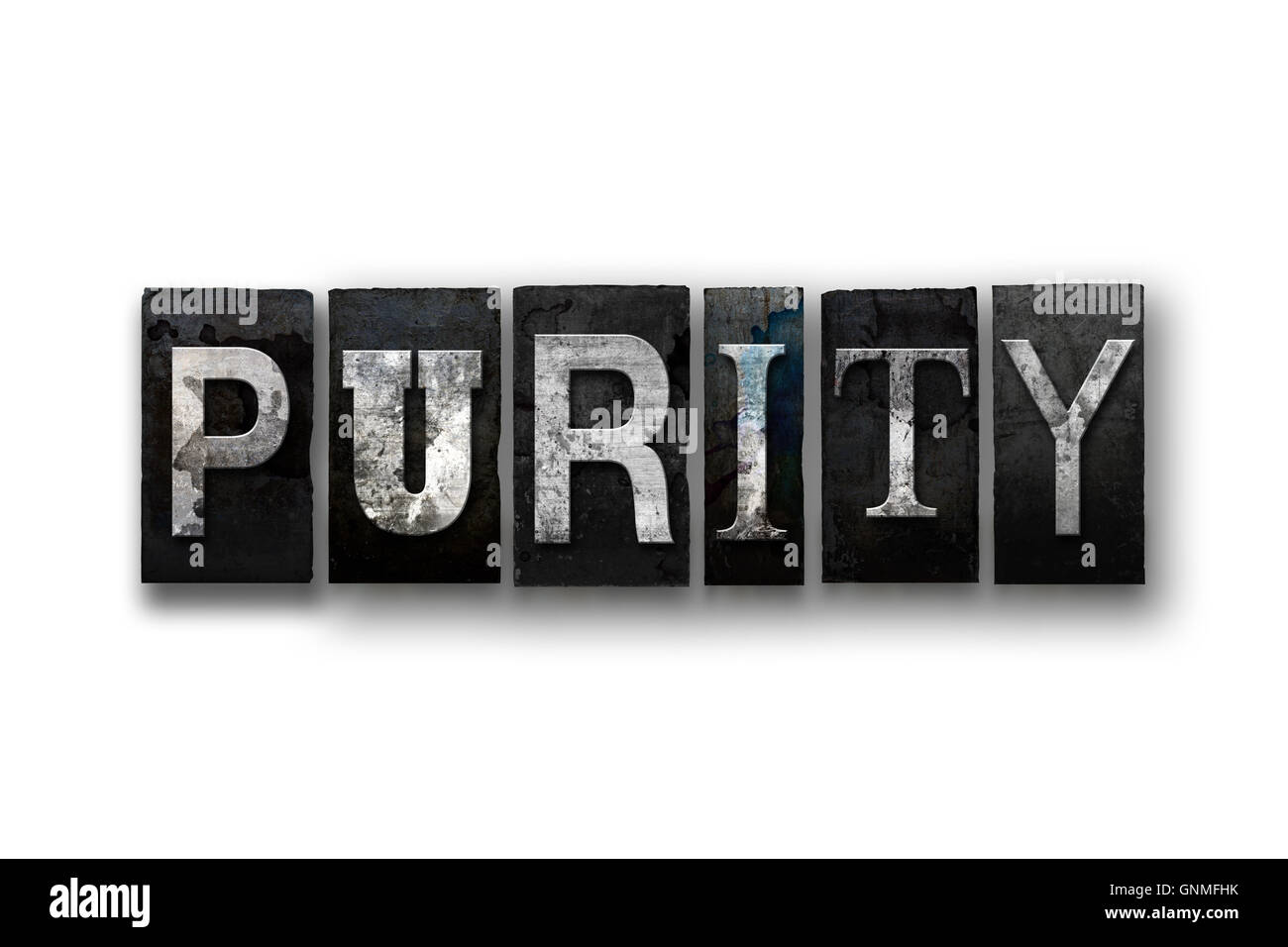 Word purity written in white hi-res stock photography and images - Alamy