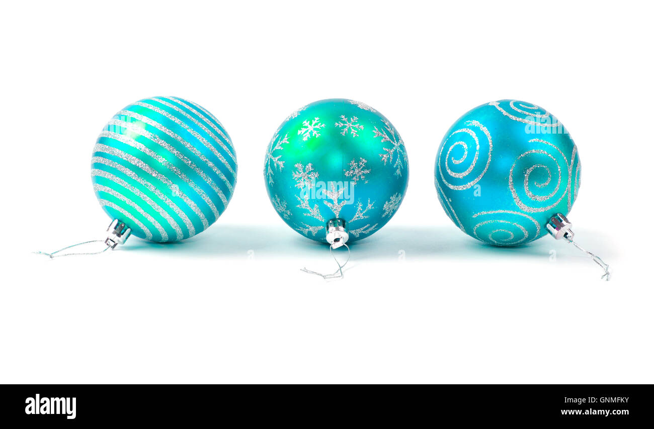 blue christmas balls Stock Photo - Alamy