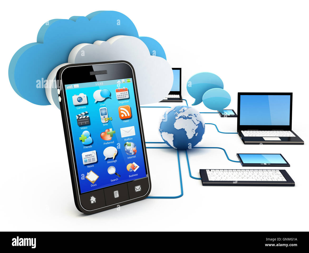 Cloud computing concept Stock Photo - Alamy