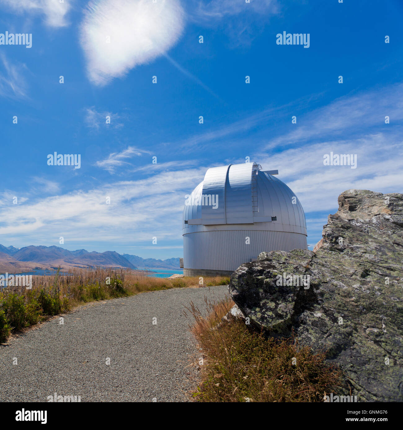 Domed astronomy observatory on mountain top Stock Photo - Alamy