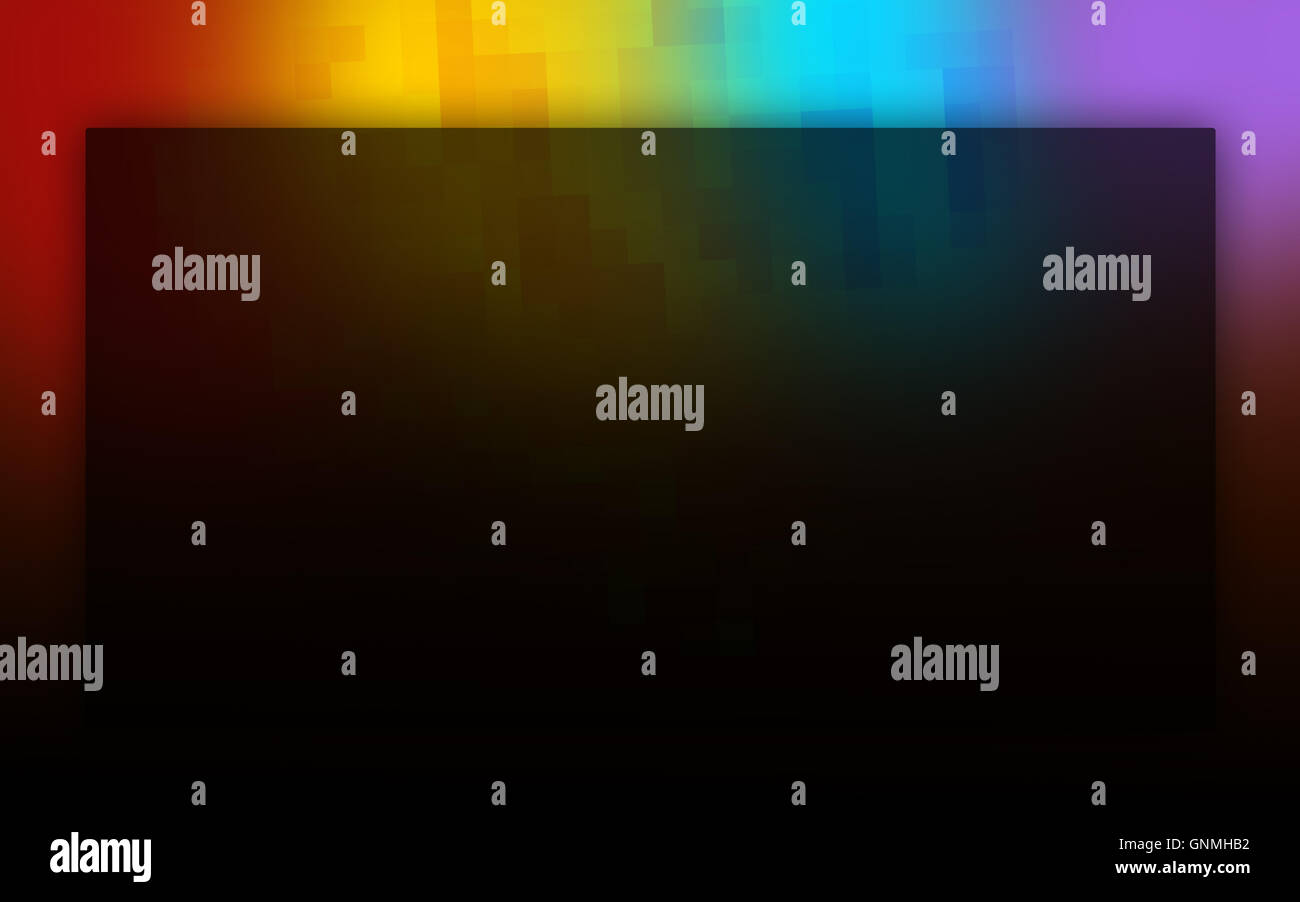 Abstract rainbow colours on a black background Stock Photo - Alamy