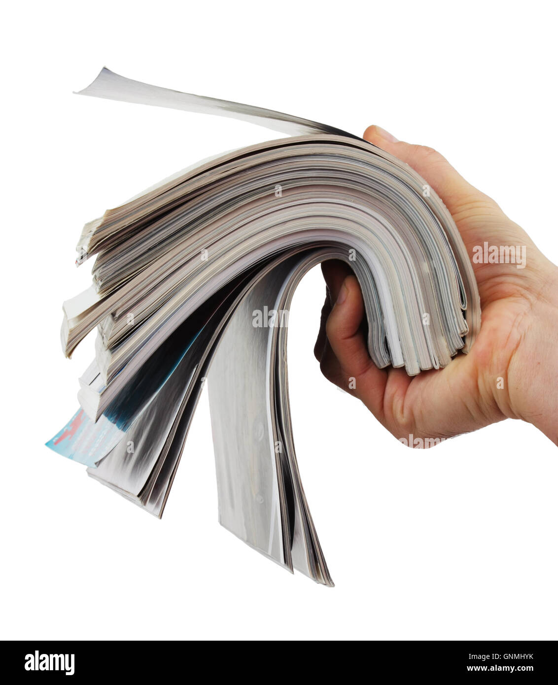 magazine in hand Stock Photo - Alamy