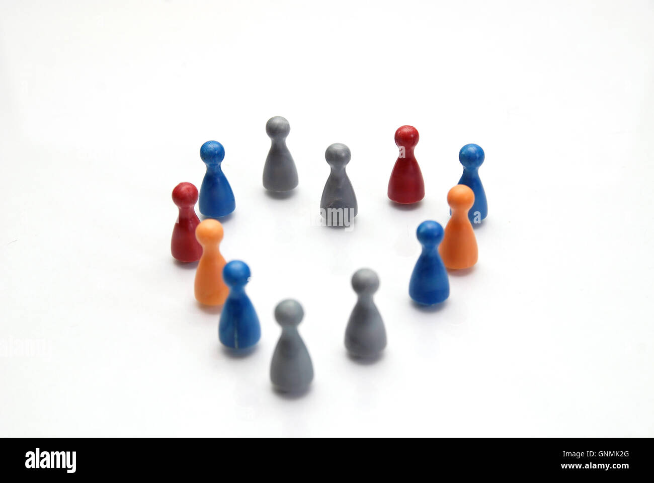 Concept of a multi-colored crowd Stock Photo - Alamy