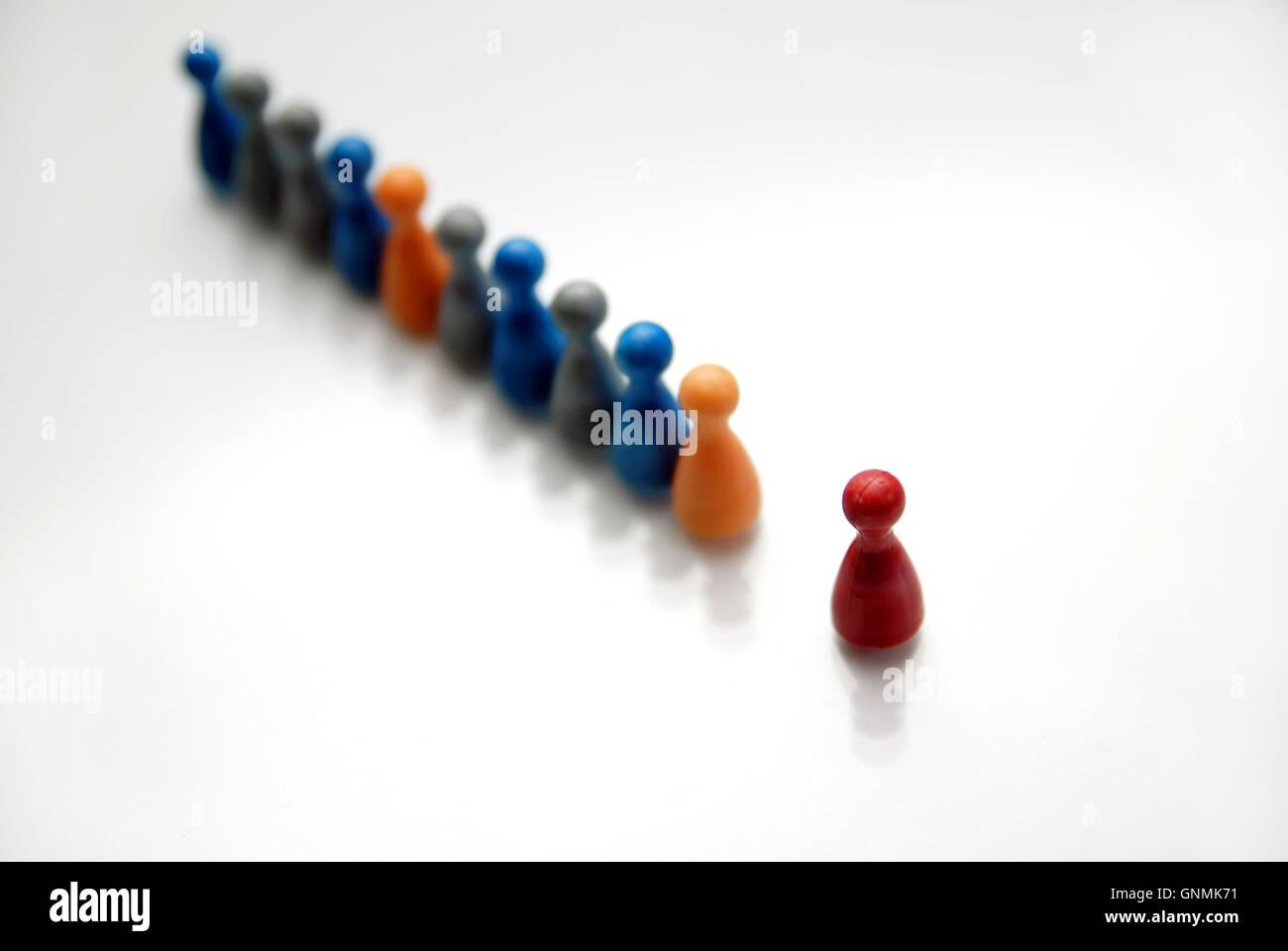 Concept of a multi-colored crowd Stock Photo - Alamy
