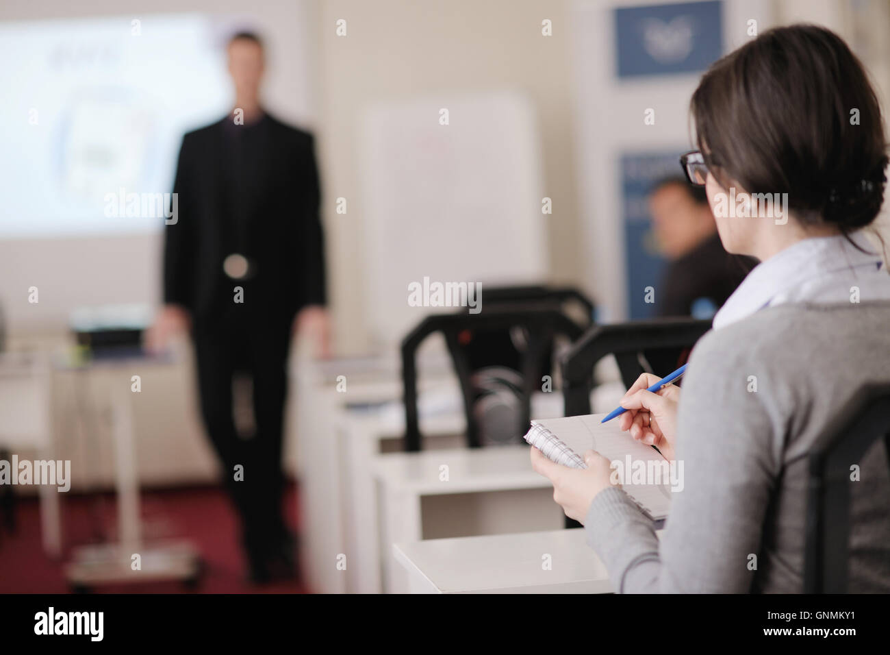 business people group on seminar Stock Photo - Alamy